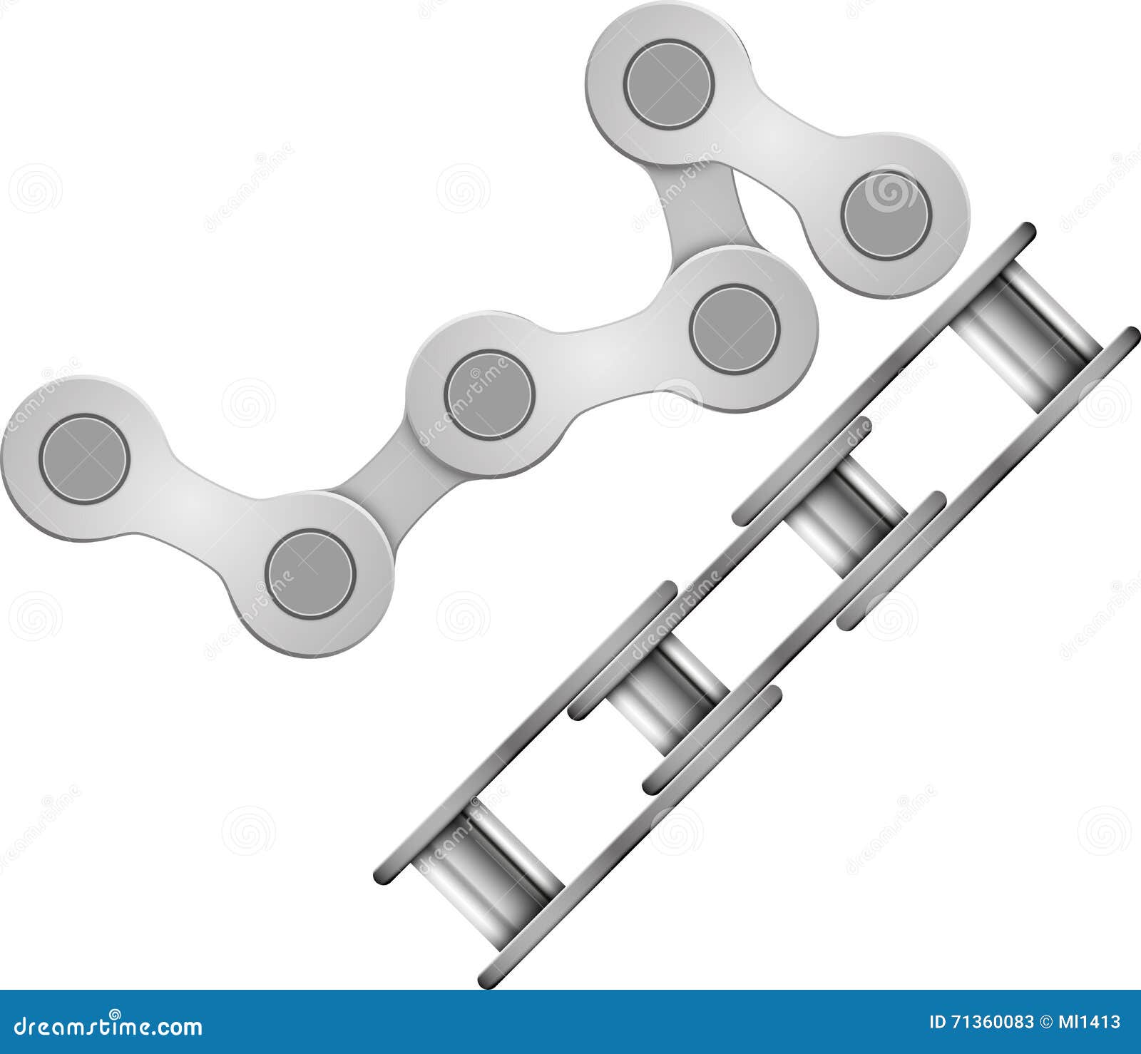 Bicycle chain stock vector. Illustration of chain, pulse - 71360083