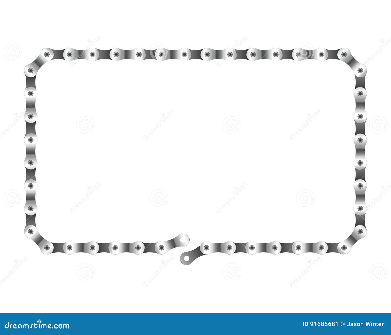 Bicycle Chain Frame stock vector. Illustration of machine - 91685681