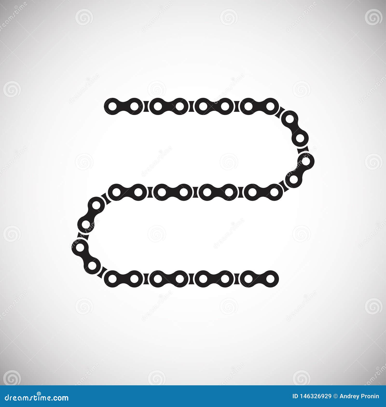 Bicycle Chain Icon on Background for Graphic and Web Design. Simple ...