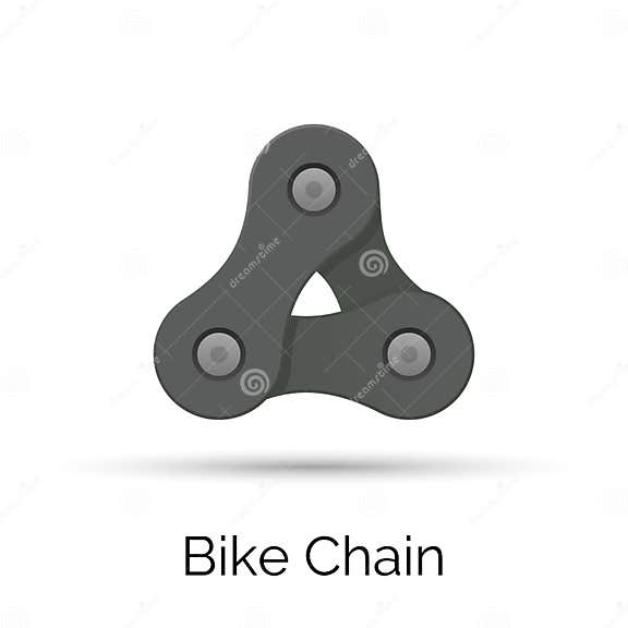 Bicycle Chain Links 3 Pieces Stock Vector - Illustration of link ...