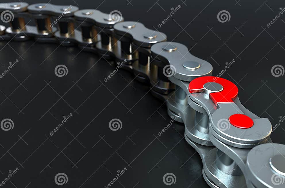 Bicycle Chain Missing Link stock image. Image of studio - 64670889