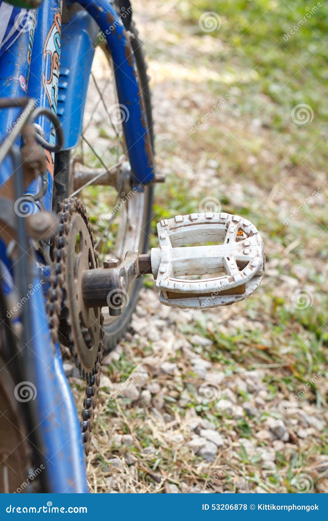 Bicycle close up. stock photo. Image of common, public - 53206878