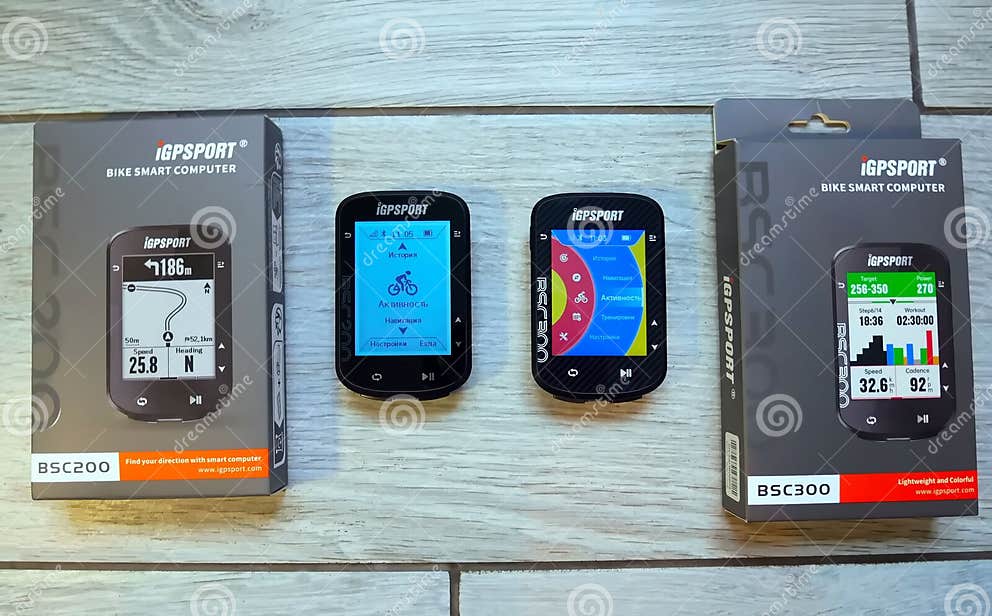 A Bicycle Computer for a Bicycle. Details and Close-up of a Bicycle ...