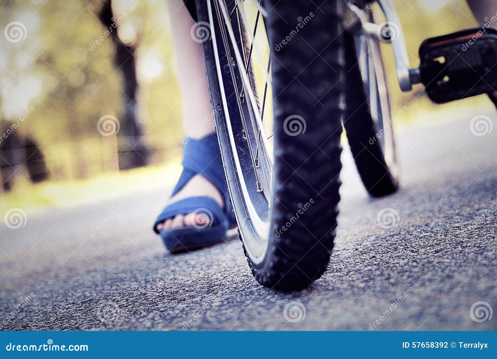 Bicycle stock photo. Image of bicycle, view, bicyclist - 57658392