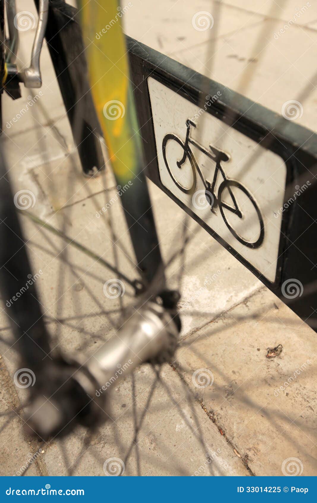 Bicycle dock on the street stock image. Image of environmental - 33014225