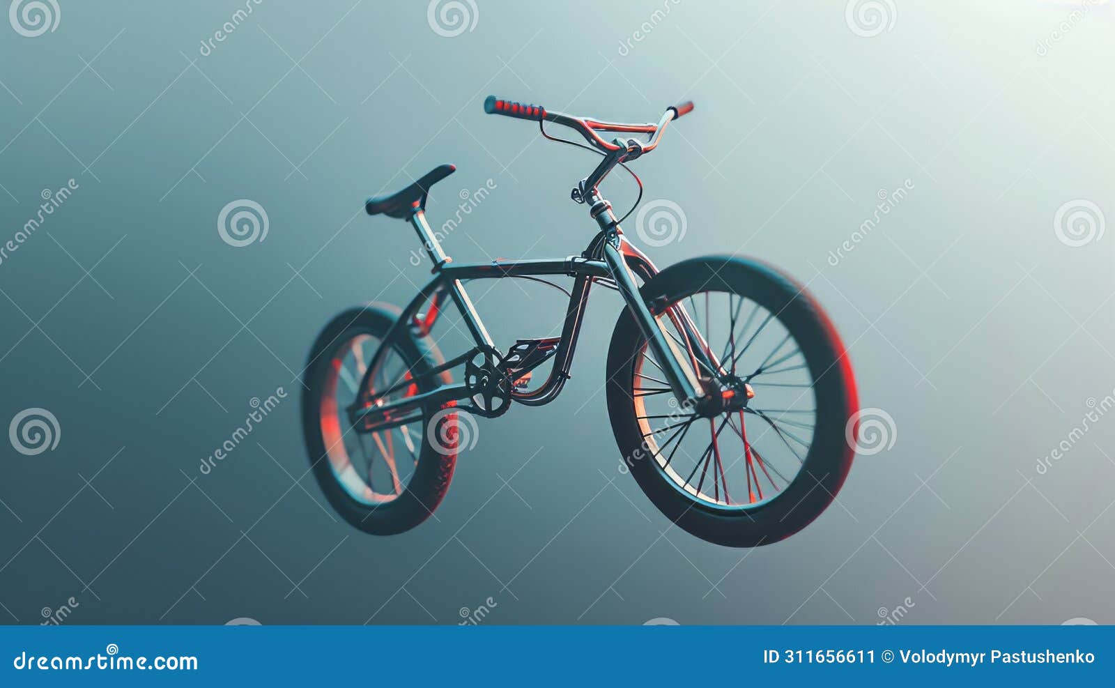 Bicycle flying in the air stock image. Image of cycling - 311656611