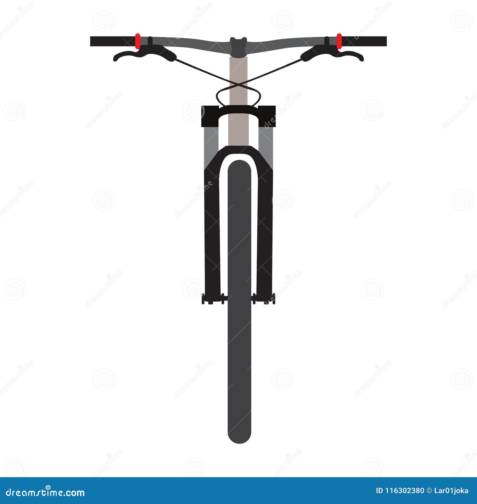 Bicycle front view stock vector. Illustration of bike - 116302380