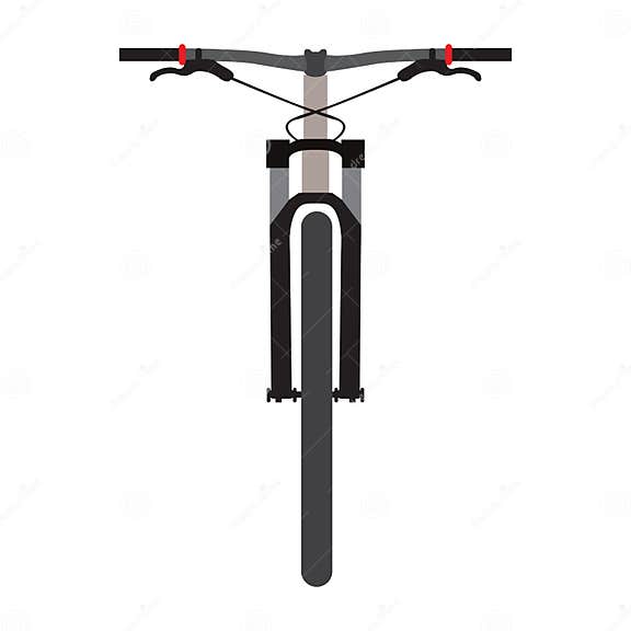 Bicycle front view stock vector. Illustration of bike - 116302380
