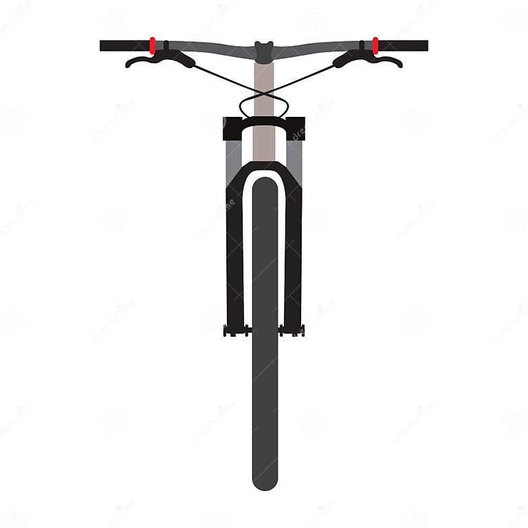 Bicycle front view stock vector. Illustration of bike - 116302380