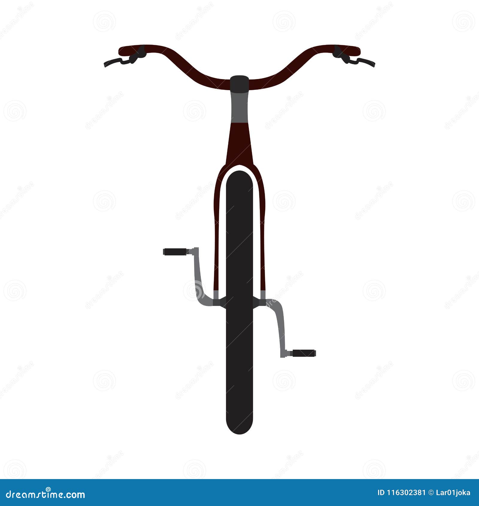 Bicycle front view stock vector. Illustration of urban - 116302381