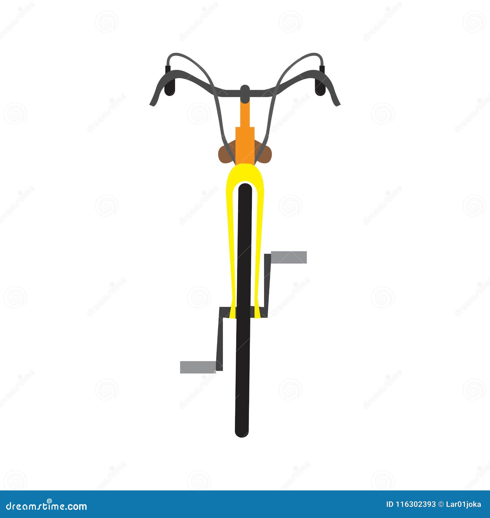 Bicycle front view stock vector. Illustration of active - 116302393