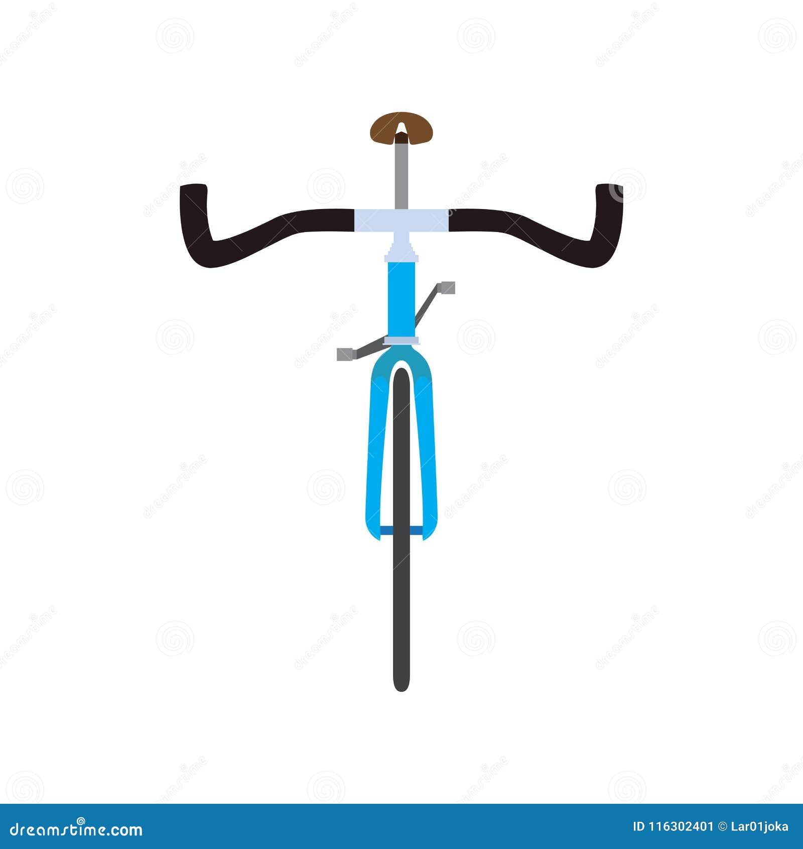 Bicycle front view stock vector. Illustration of bicycle - 116302401
