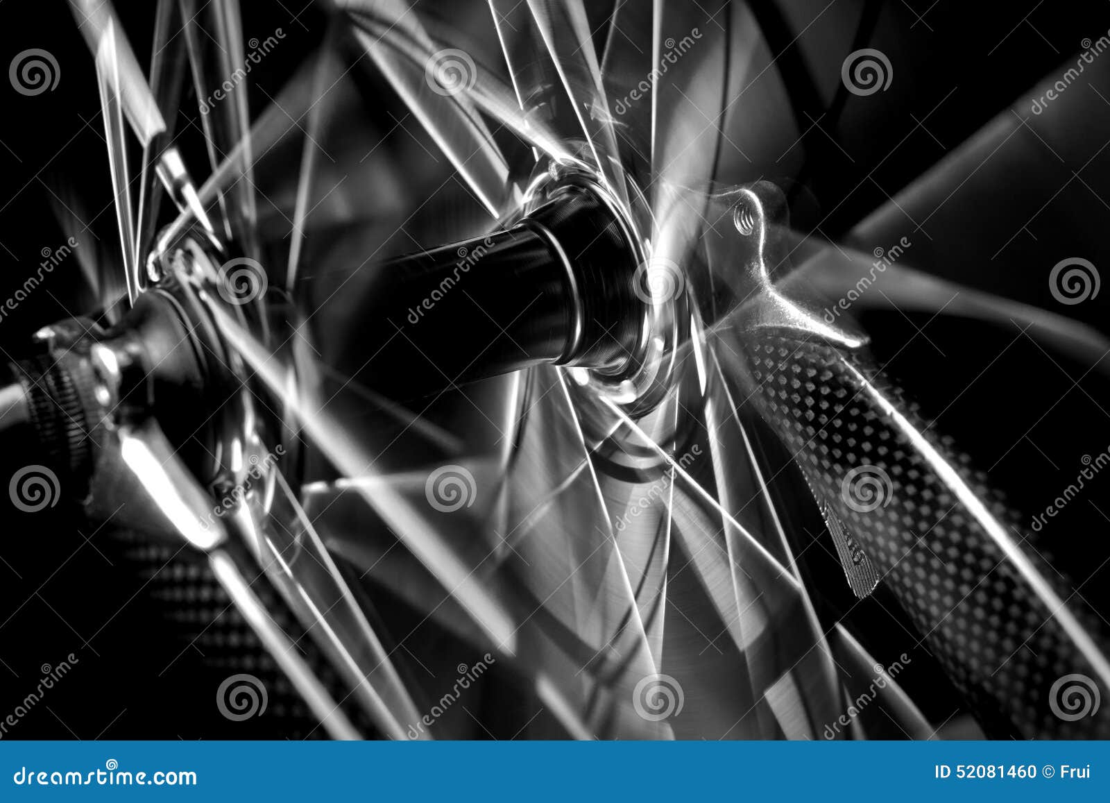 Bicycle front wheel stock photo. Image of spokes, closeup - 52081460