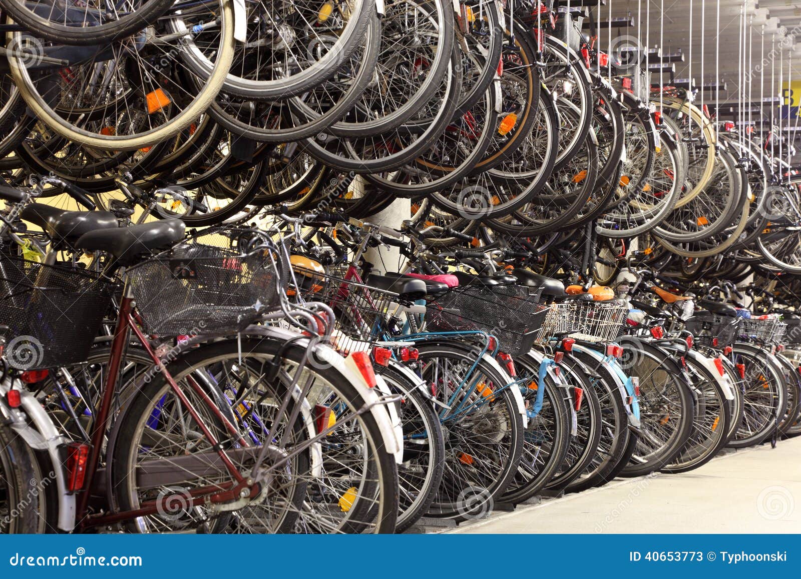 Bicycle garage stock image. Image of muenster, inside - 40653773