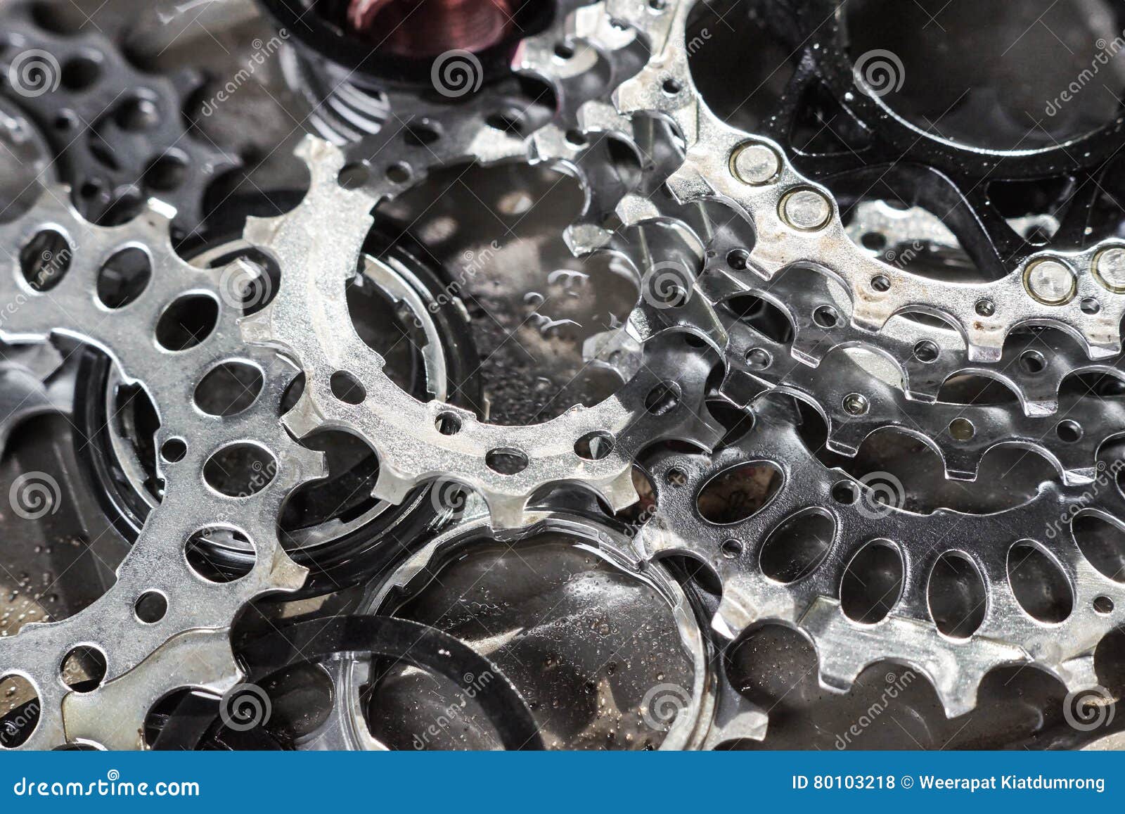 Bicycle gear cassette stock photo. Image of brush, iron - 80103218