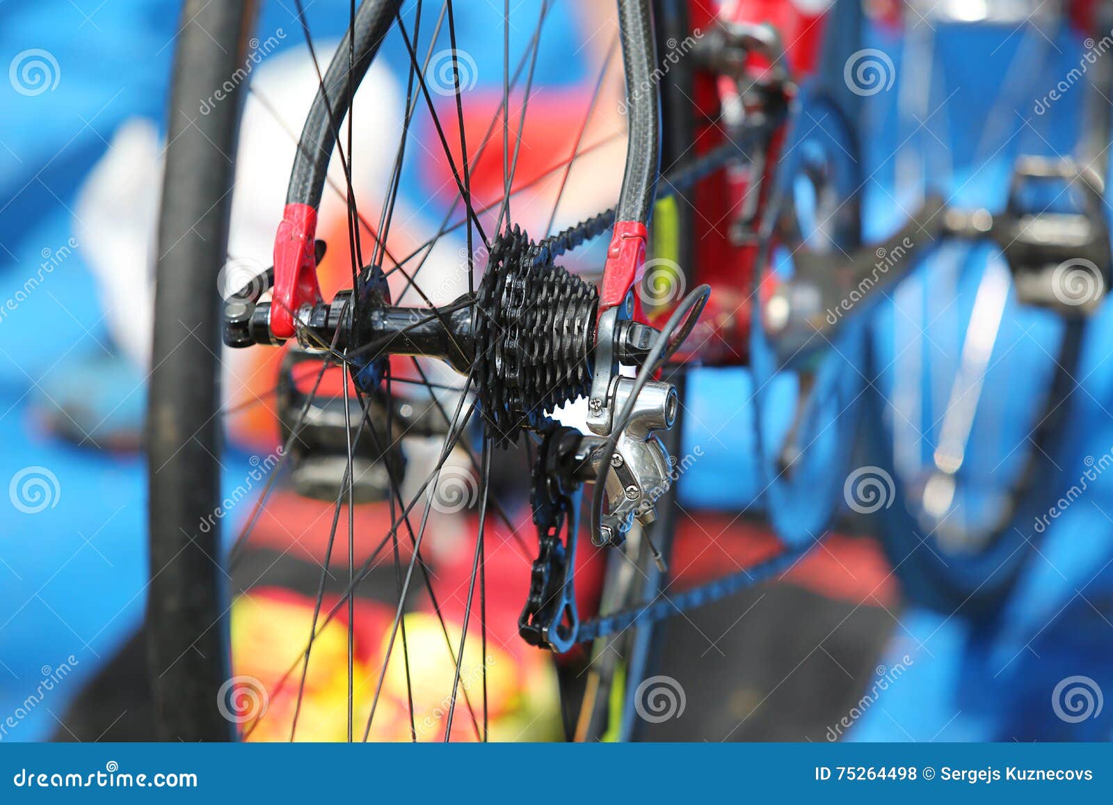 Bicycle Gears Mechanism on the Rear Wheel Stock Photo - Image of ...