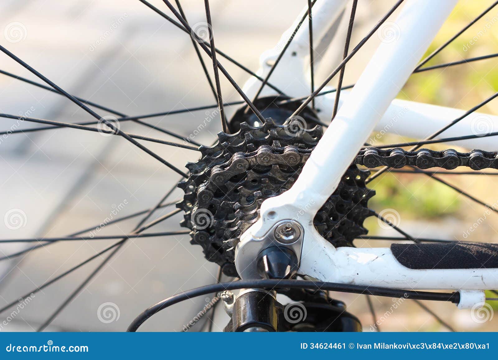 Bicycle gears stock image. Image of chainring, chain - 34624461