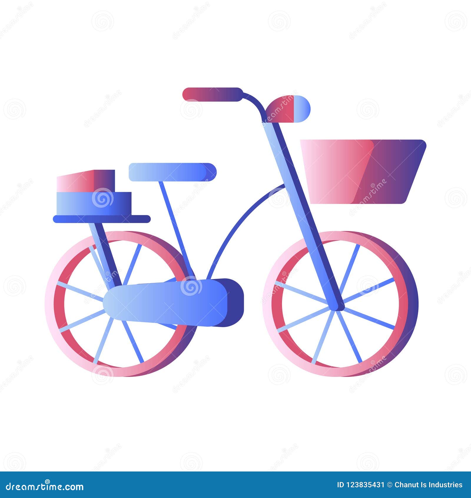 Bicycle Gradient Illustration Stock Vector - Illustration of lifestyle ...
