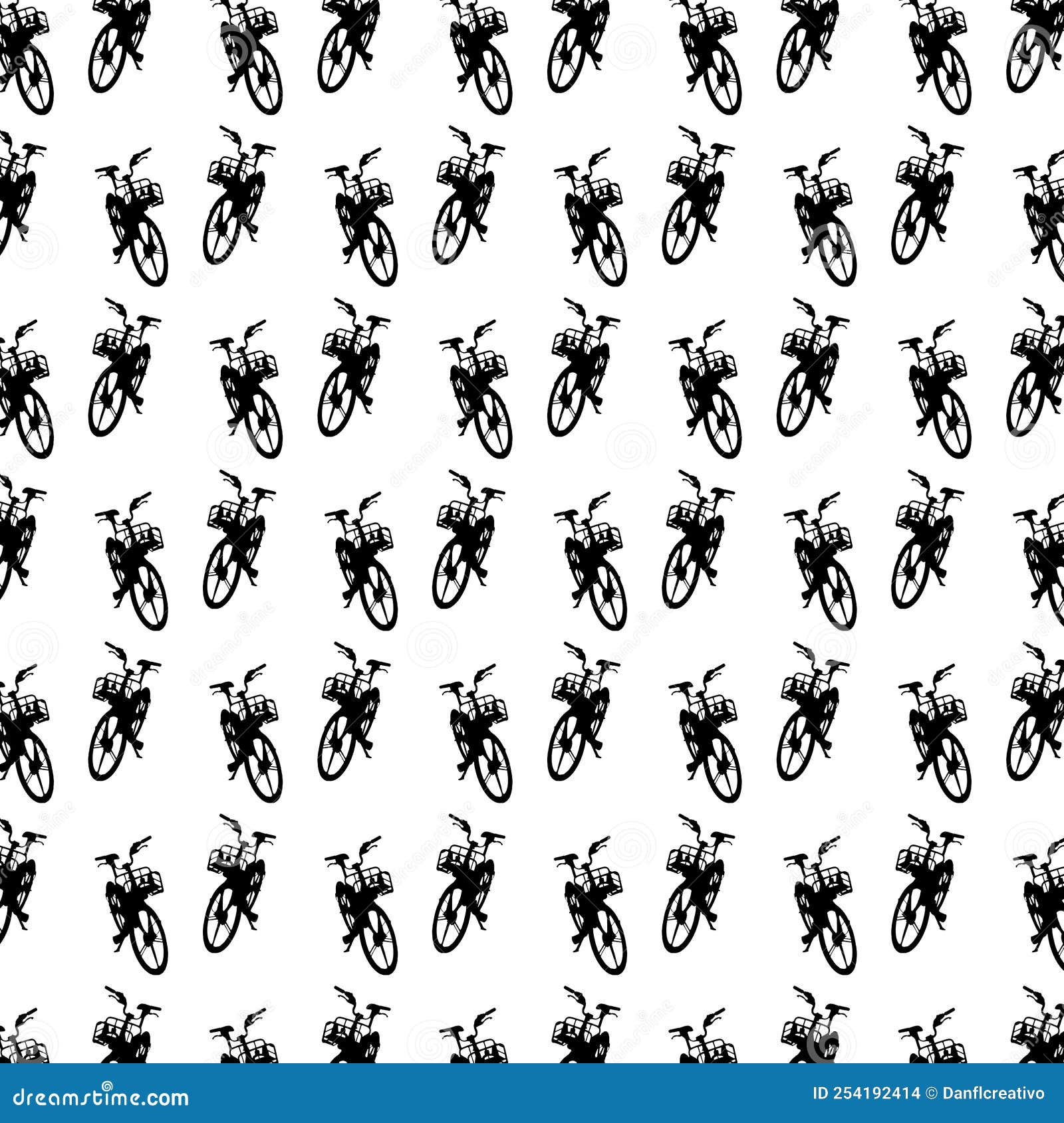 Bicycle Graphic Motif Pattern Stock Illustration - Illustration of ...
