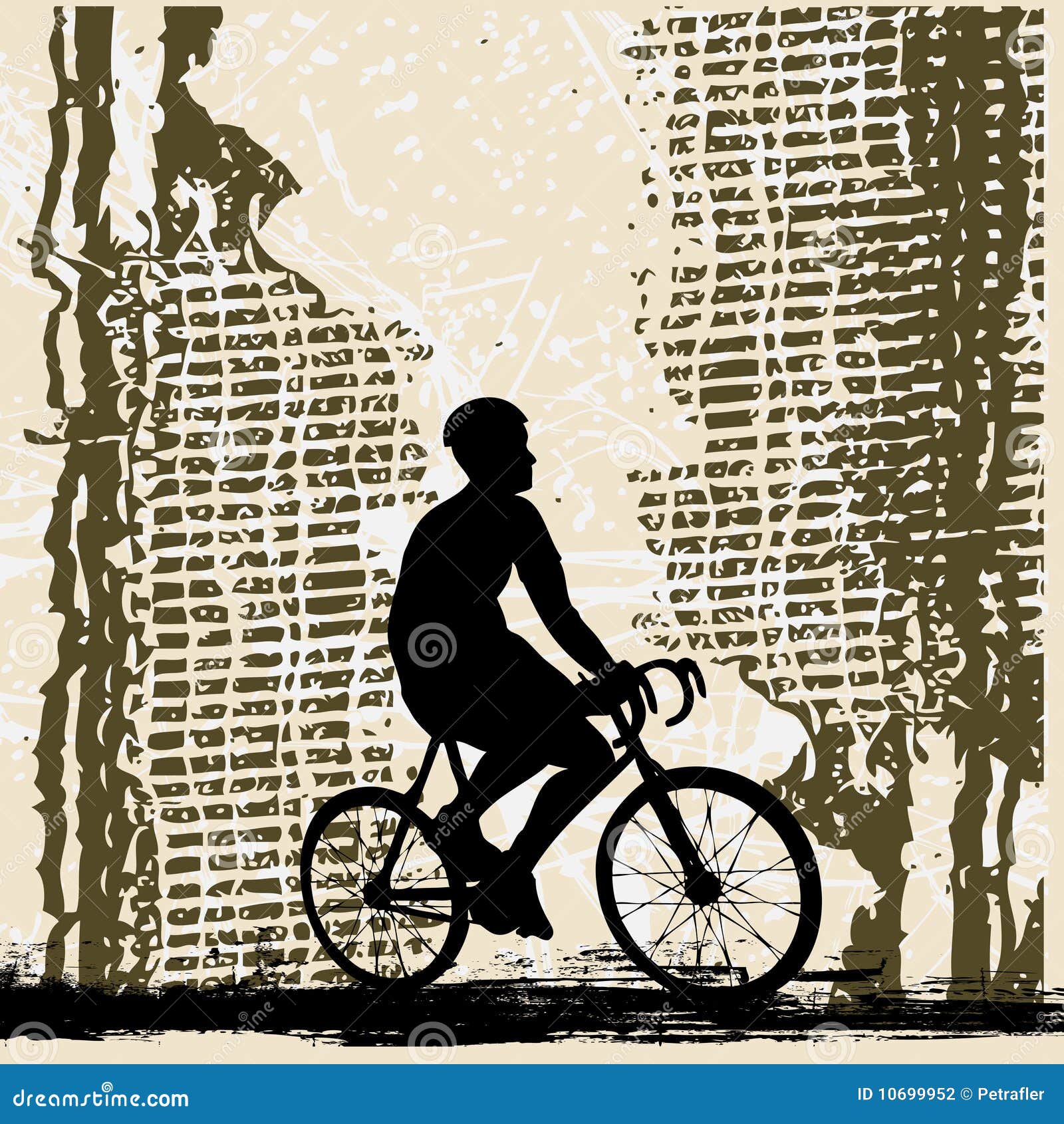 Bicycle Grunge stock vector. Illustration of bicycle - 10699952