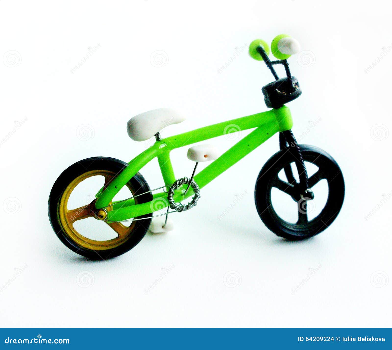 Bicycle Handmade from Polymer Clay Stock Photo - Image of handmade ...