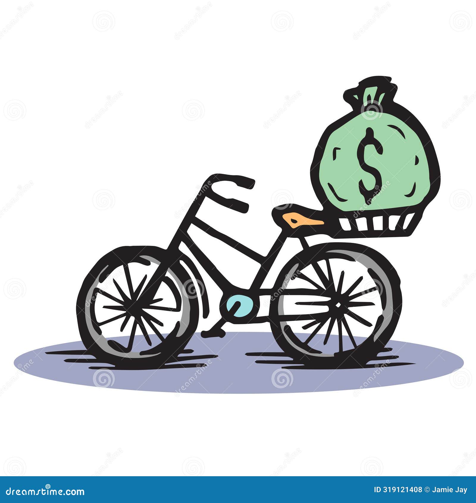 Money And Bike. Card With A Magnetic Line And A Chip With Two Coins ...