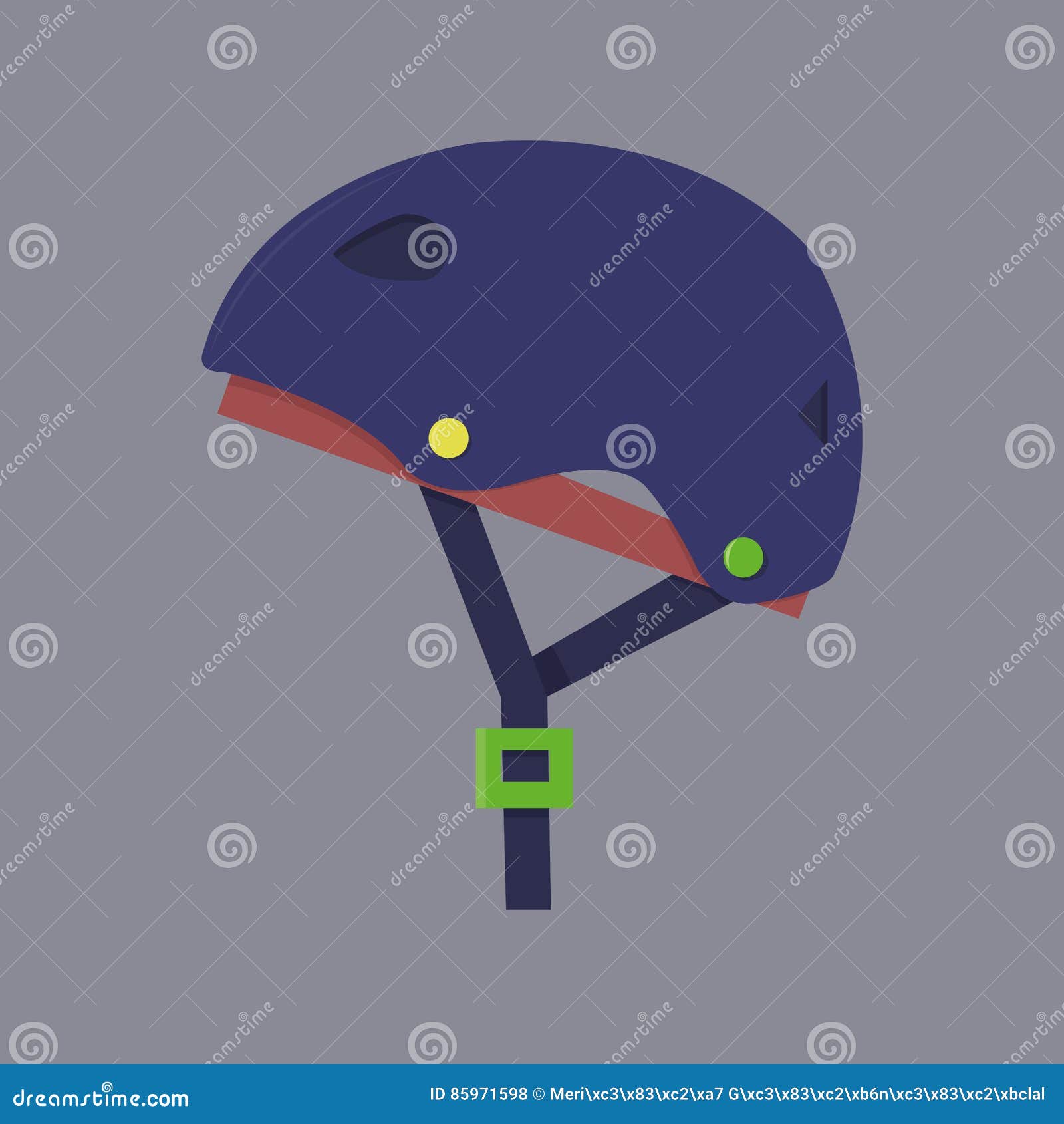 Bicycle helmet stock vector. Illustration of bicycle - 85971598