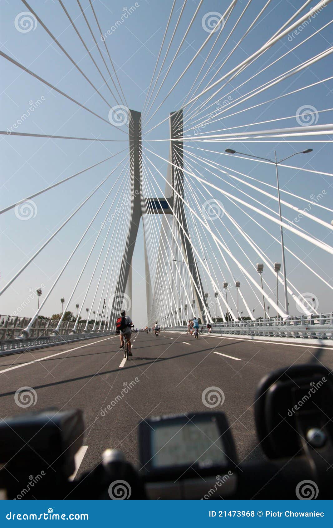 Bicycle on a highway stock photo. Image of bicycle, highway - 21473968