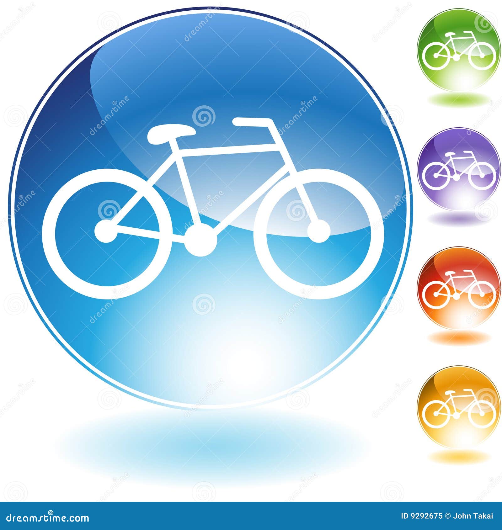 Bicycle Icon. Simple Line Drawing. Stock Photo | CartoonDealer.com ...