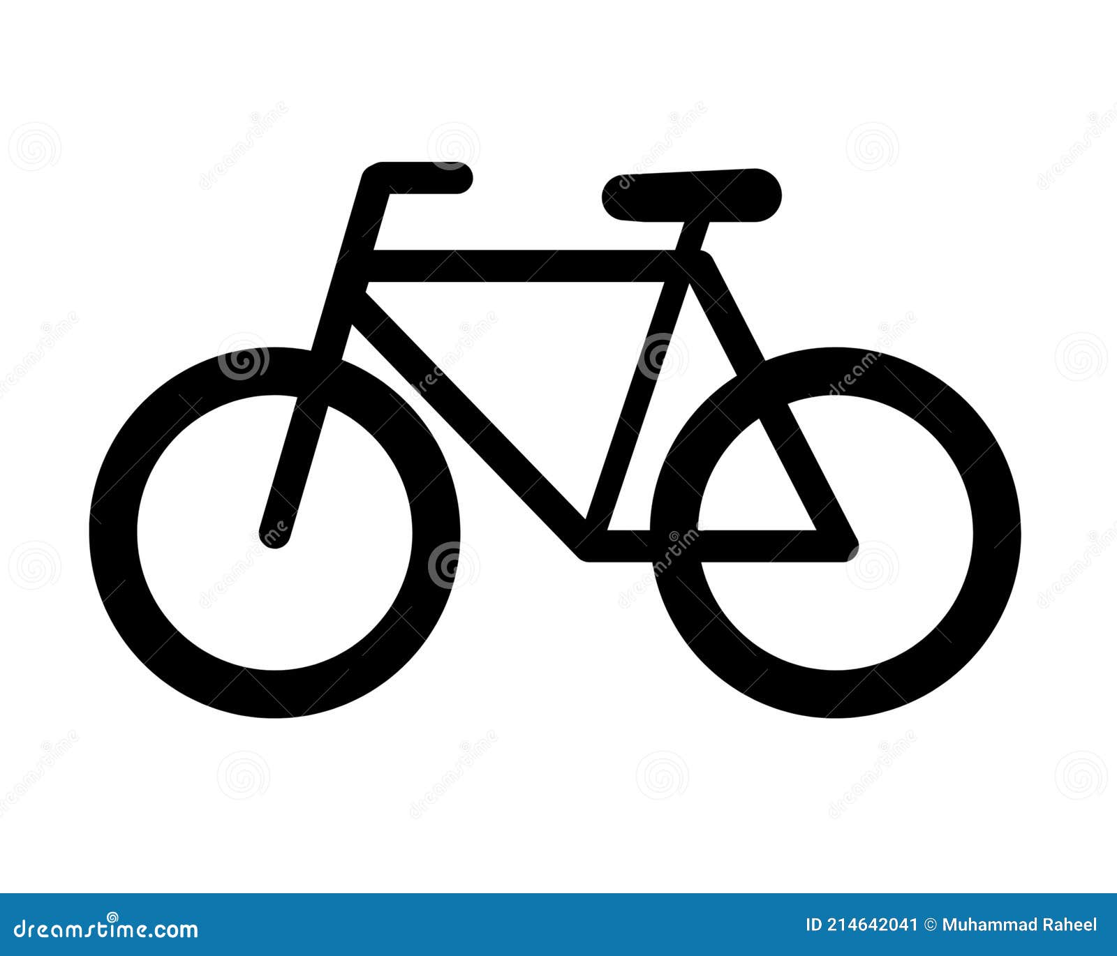 Bicycle Icon Isolated on White Background Stock Illustration ...