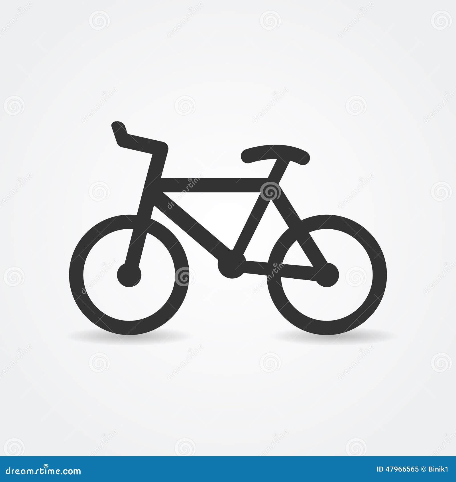 Bicycle icon stock vector. Illustration of pedal, mountain - 47966565