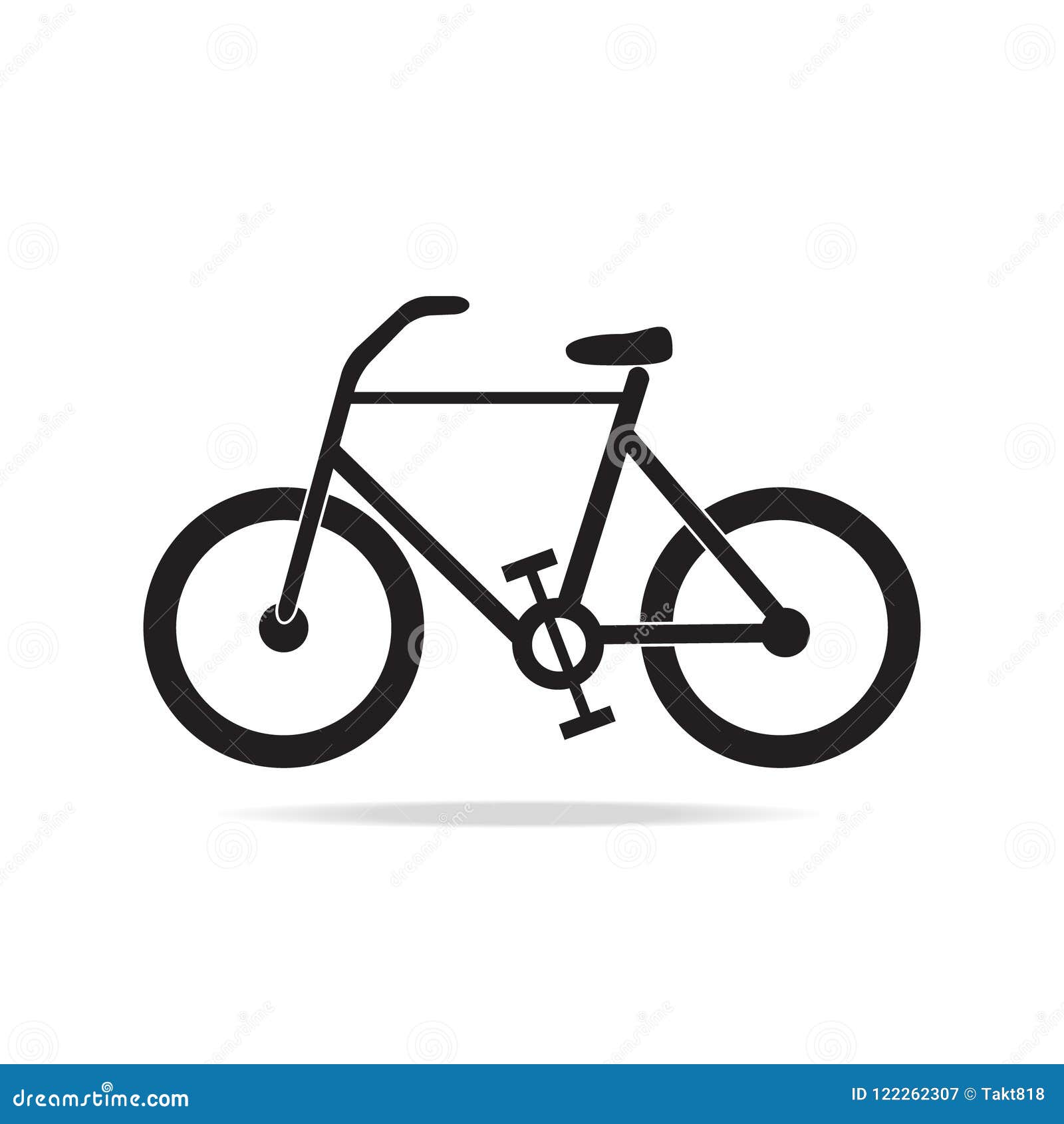Bicycle sign illustration stock vector. Illustration of navigation ...