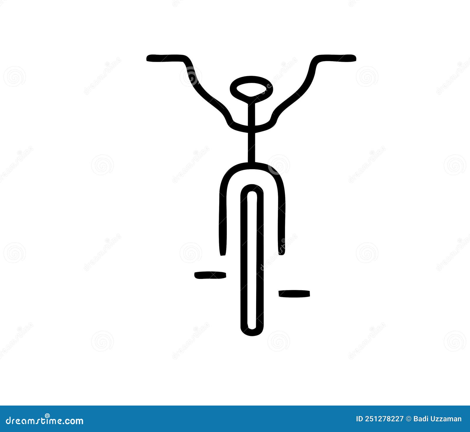 Bicycle Icon Symbol on the White Background Stock Illustration ...