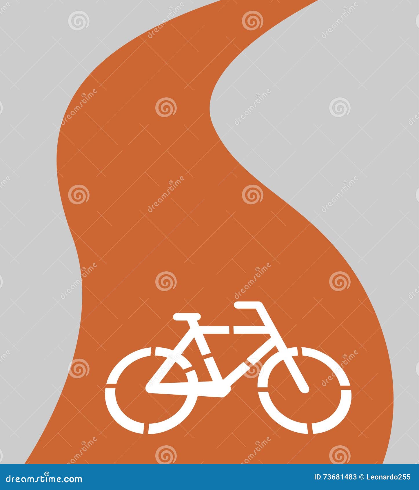Bicycle Icon on Track Background Stock Vector - Illustration of extreme ...