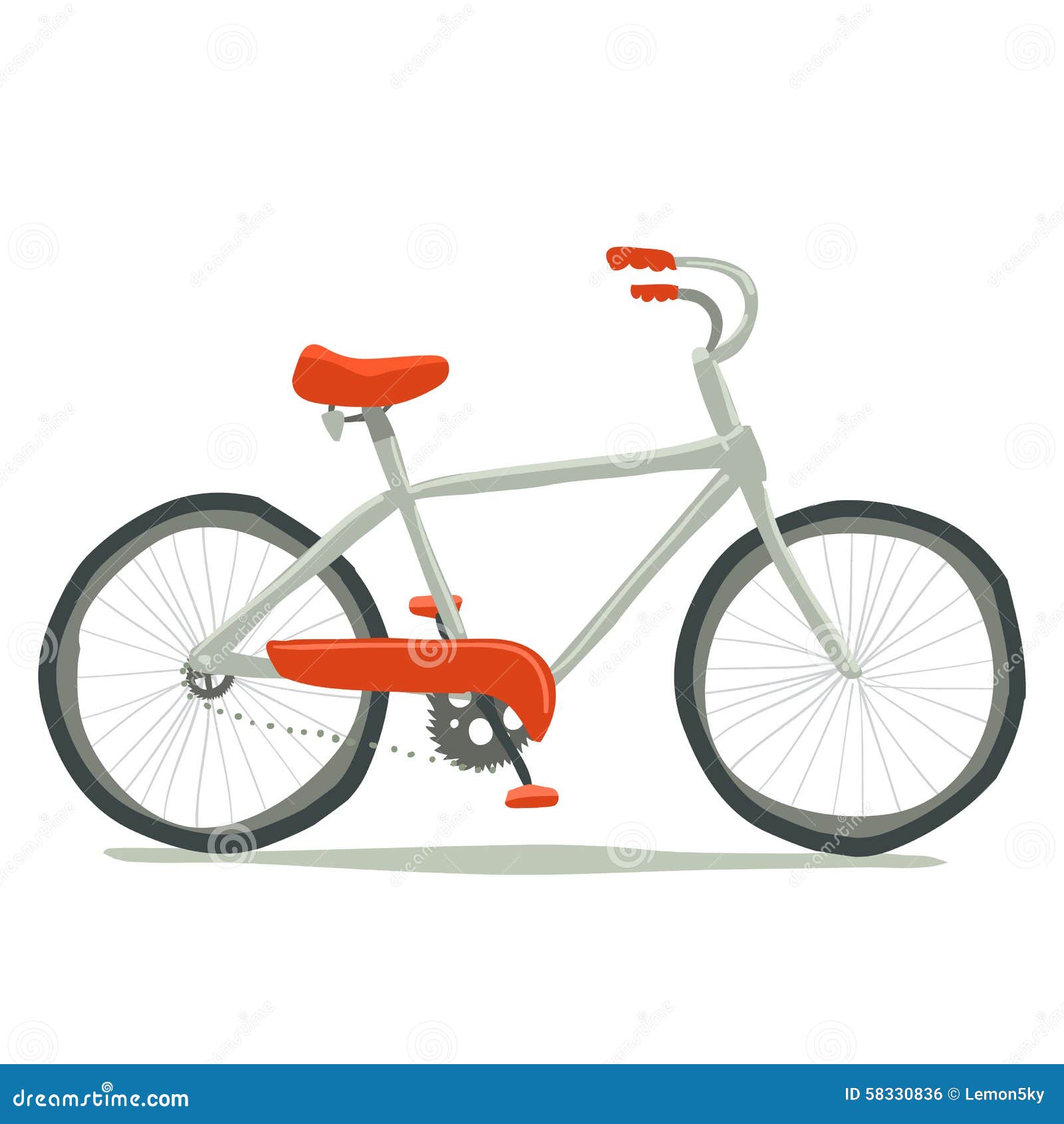 Bicycle icon. stock vector. Illustration of road, symbol - 58330836