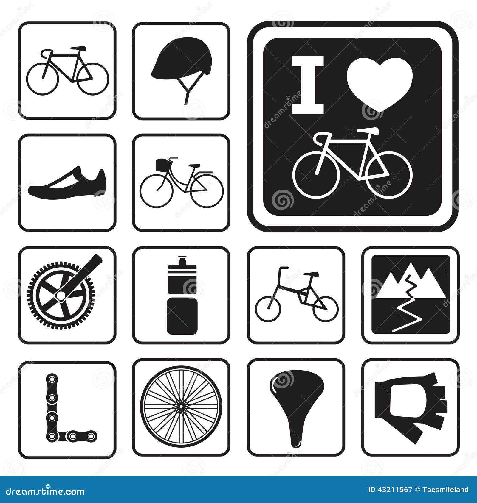 Bicycle Icons On World Map. Cartoon Vector | CartoonDealer.com #58544781