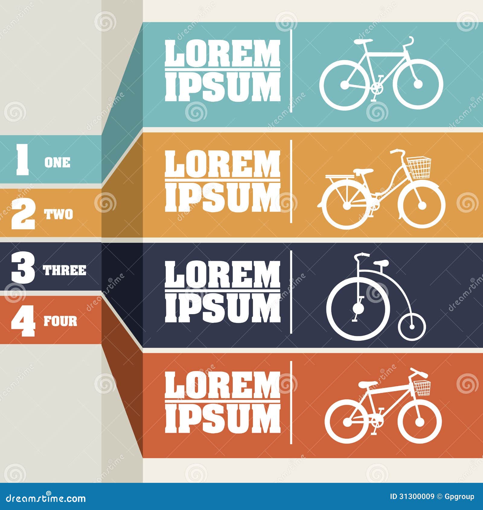Bicycle infographics stock vector. Illustration of leisure - 31300009