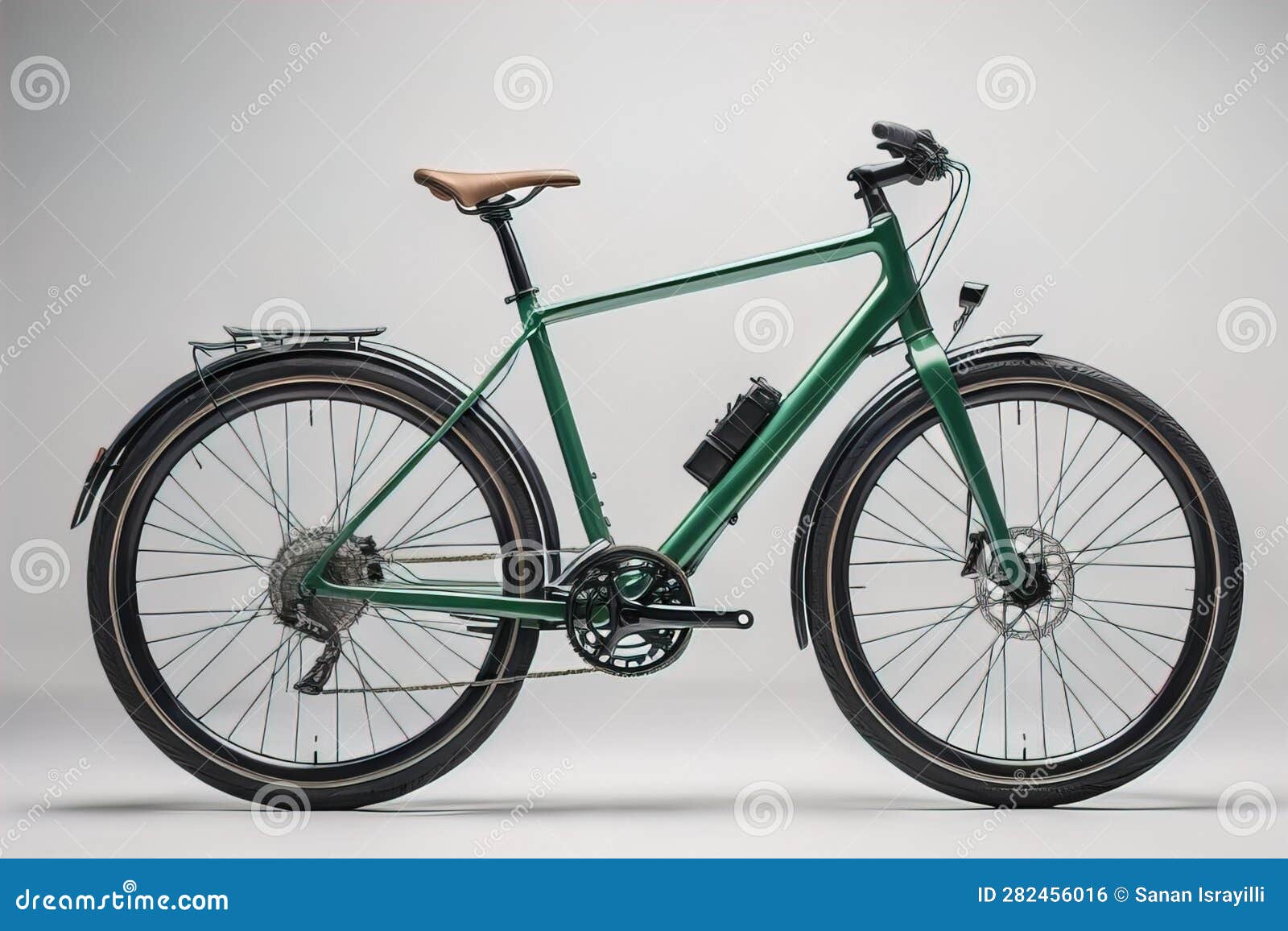 Bicycle Isolated on White Background, Front View, with Clipping Path ...