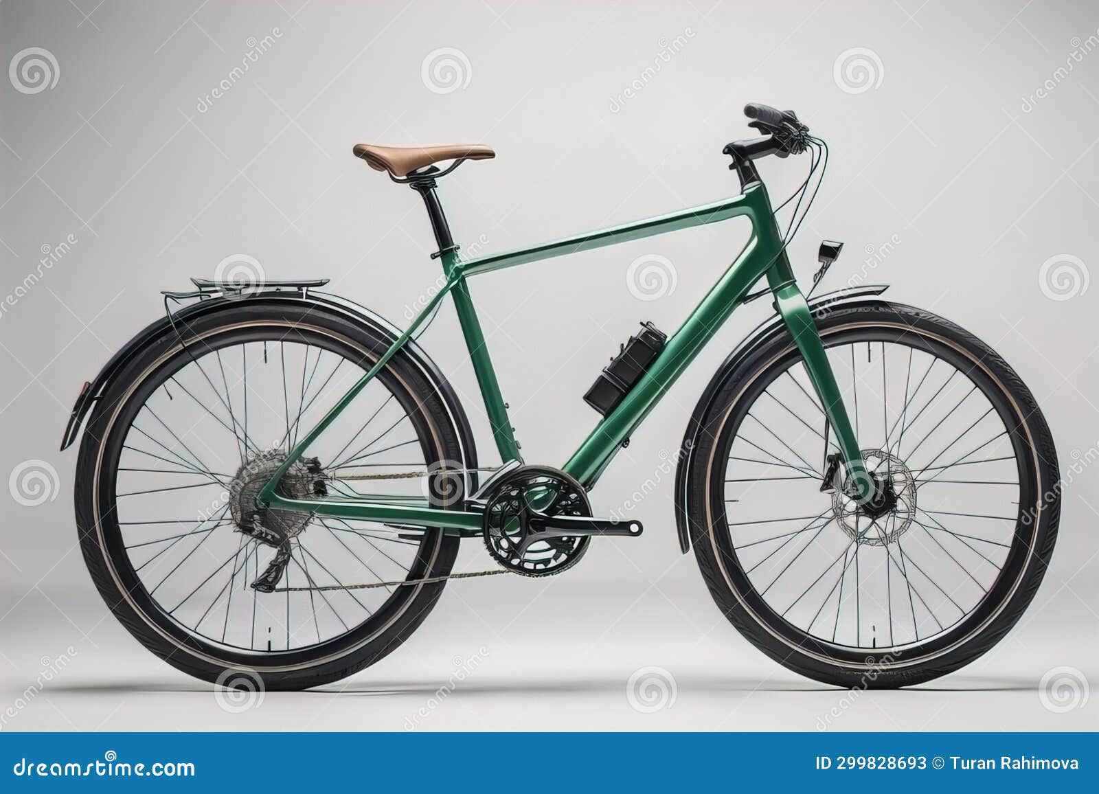 Bicycle Isolated on White Background, Front View, with Clipping Path ...