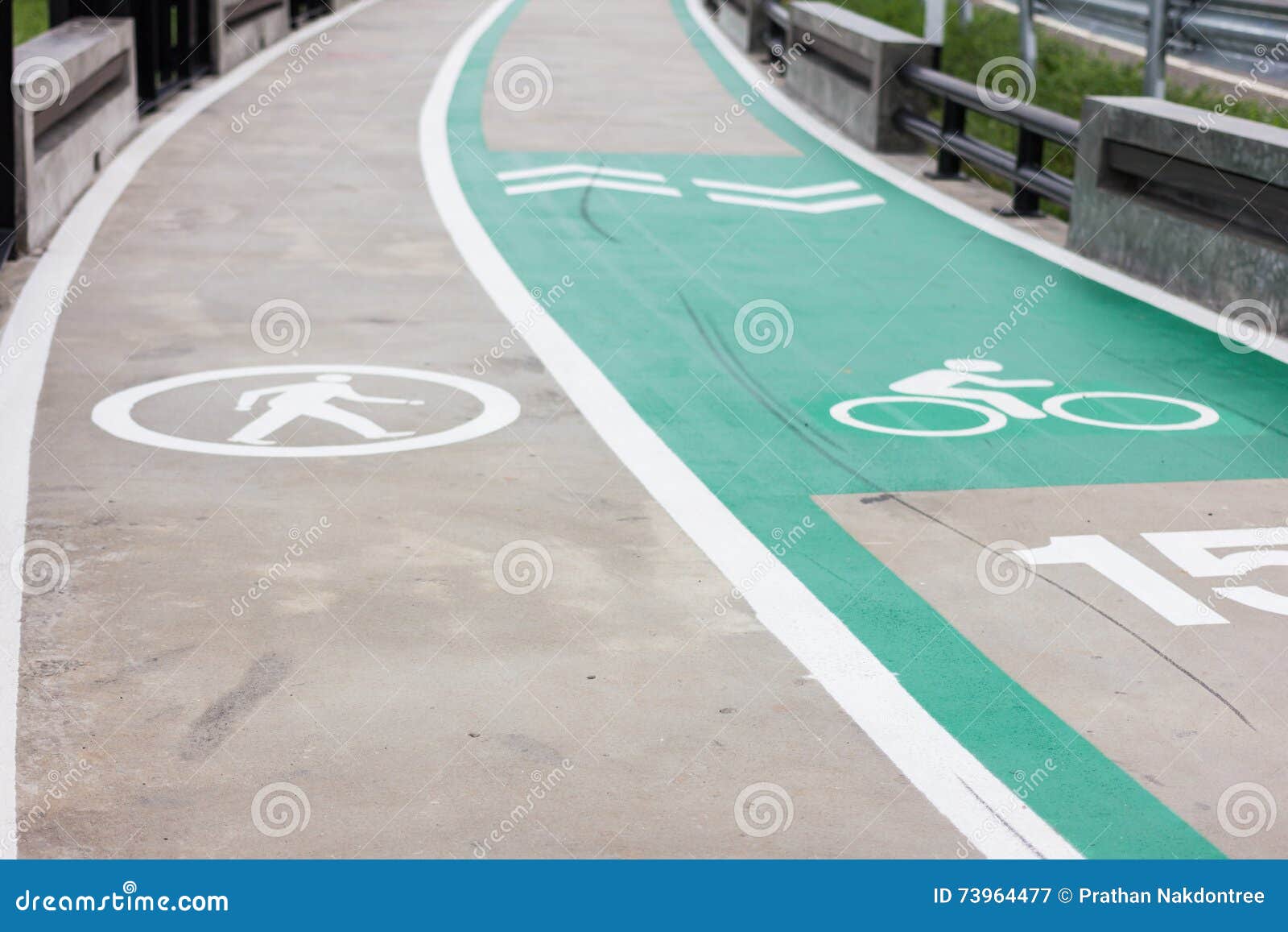 Bicycle Lane with an Arrow Sign Stock Image - Image of cycle, safety ...