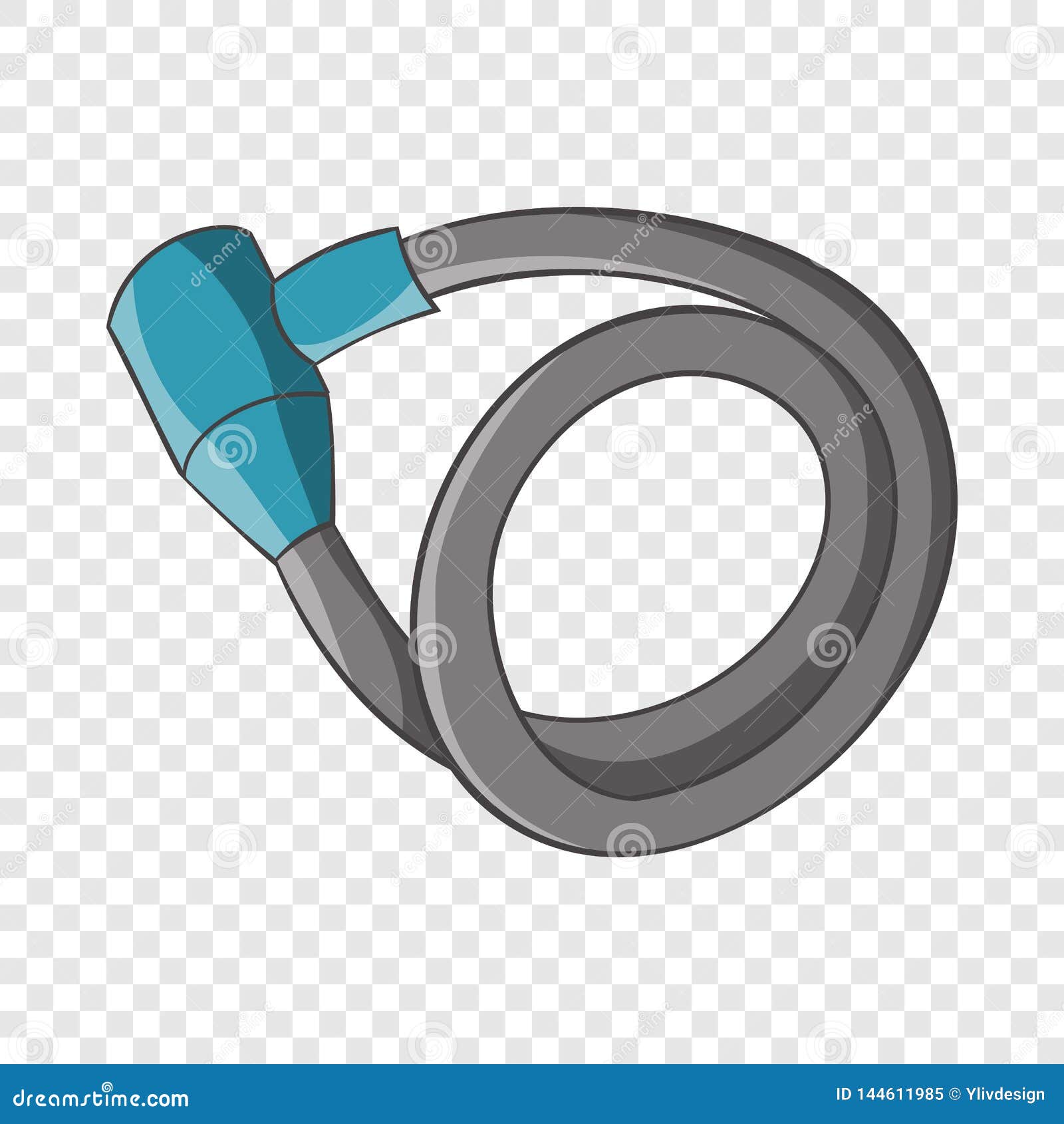 Bicycle Lock Icon, Cartoon Style Stock Vector - Illustration of safety ...