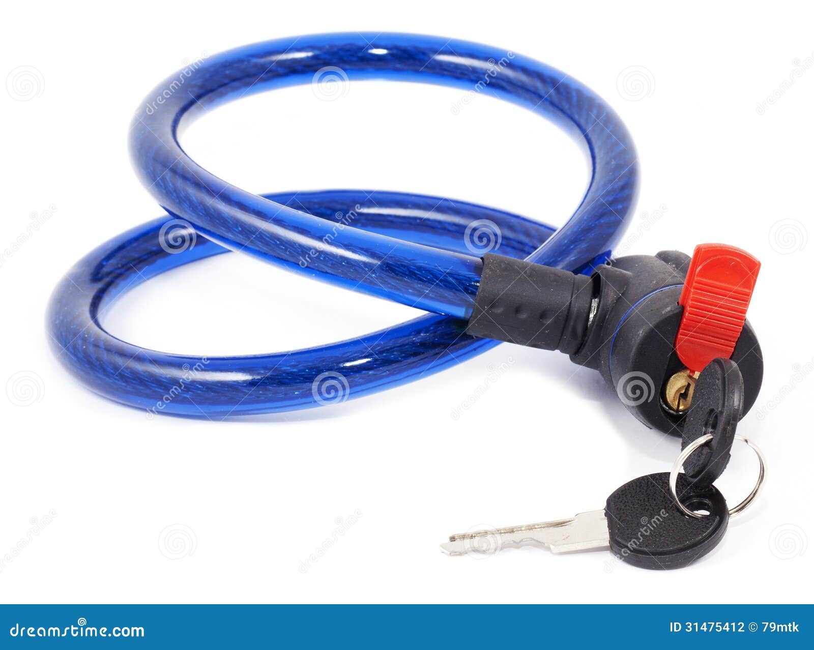 Bicycle lock stock photo. Image of steel, security, antitheft - 31475412