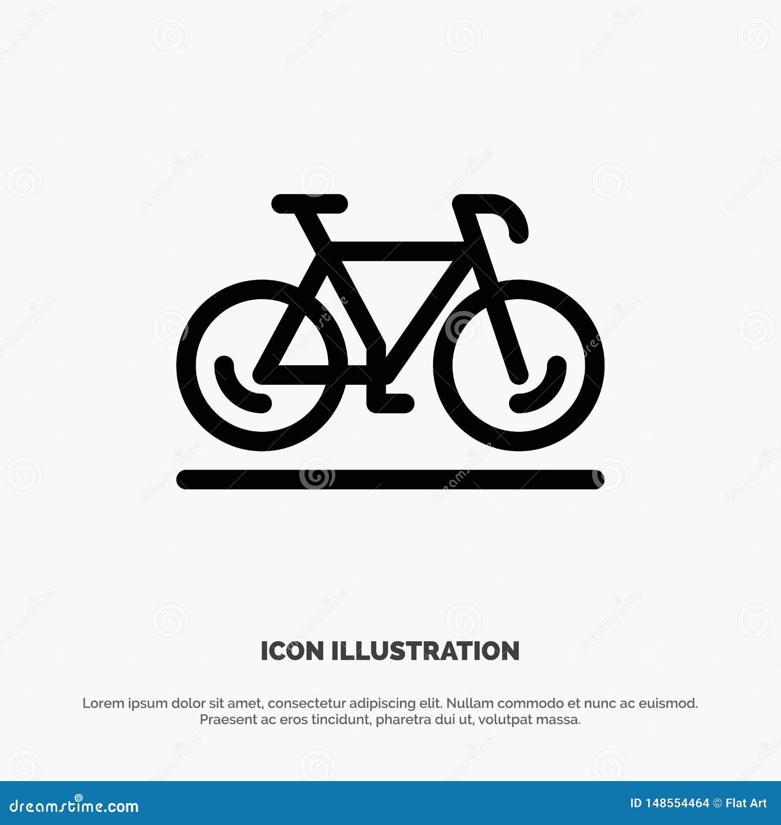Bicycle, Movement, Walk, Sport Vector Line Icon Stock Vector ...