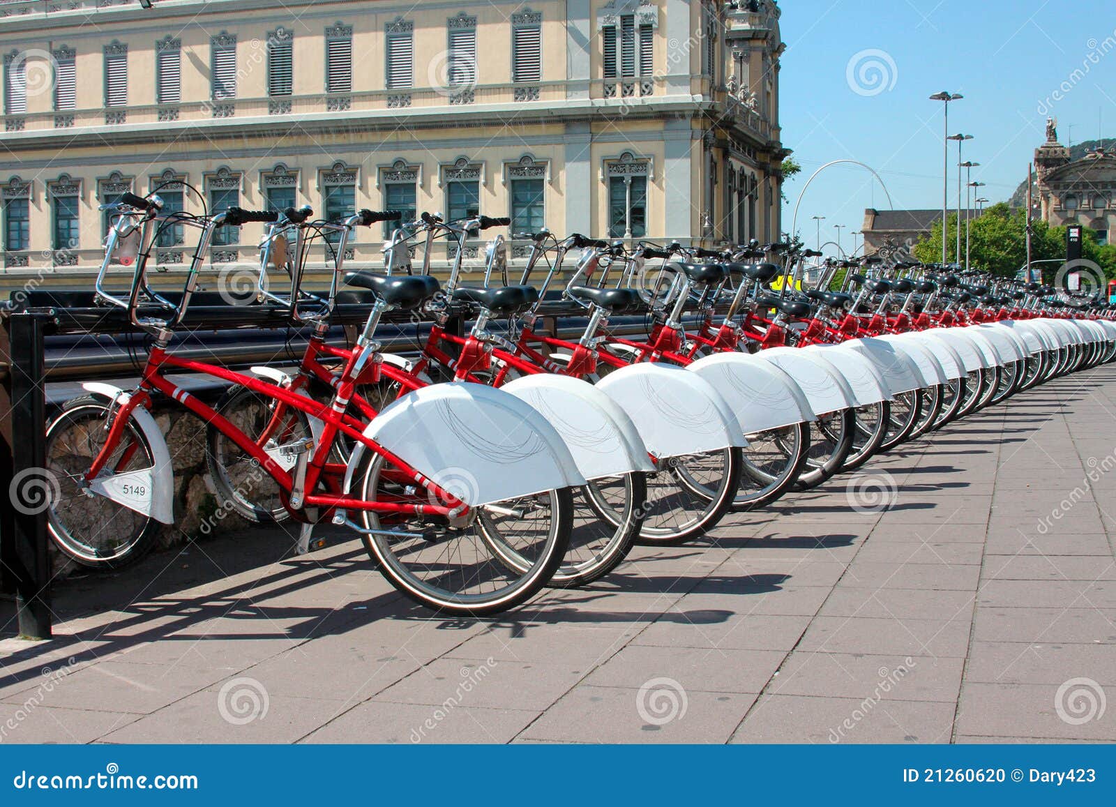 Bicycle parking stock photo. Image of metal, ambiente - 21260620