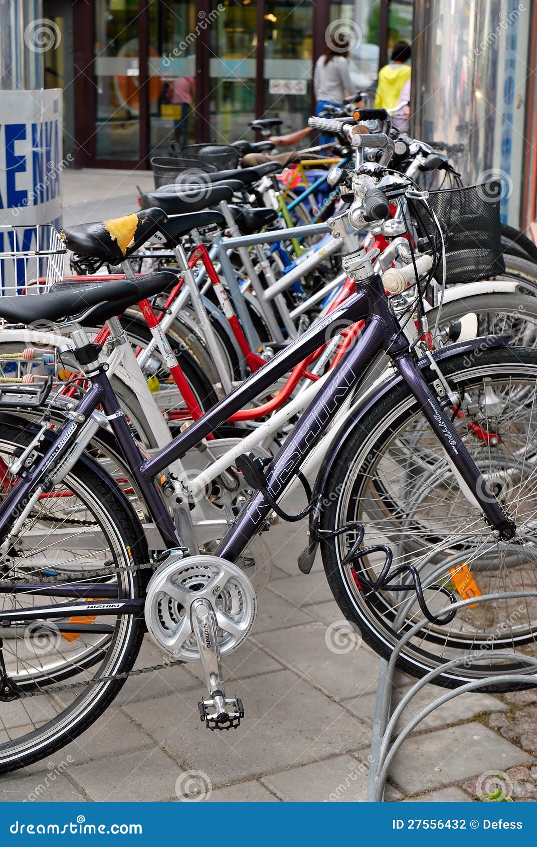 Bicycle Parking Racks Royalty-Free Stock Photography | CartoonDealer ...
