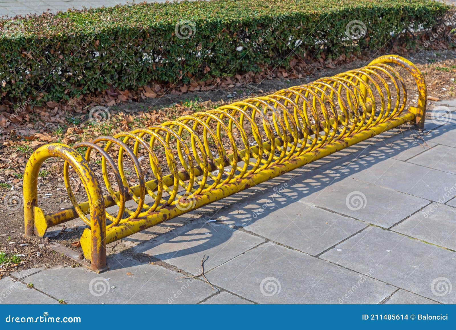 Bicycle Parking Loop stock photo. Image of europe, shape - 211485614