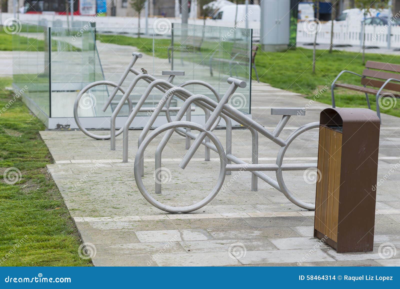 Bicycle parking. stock photo. Image of bicycles, sustainable - 58464314