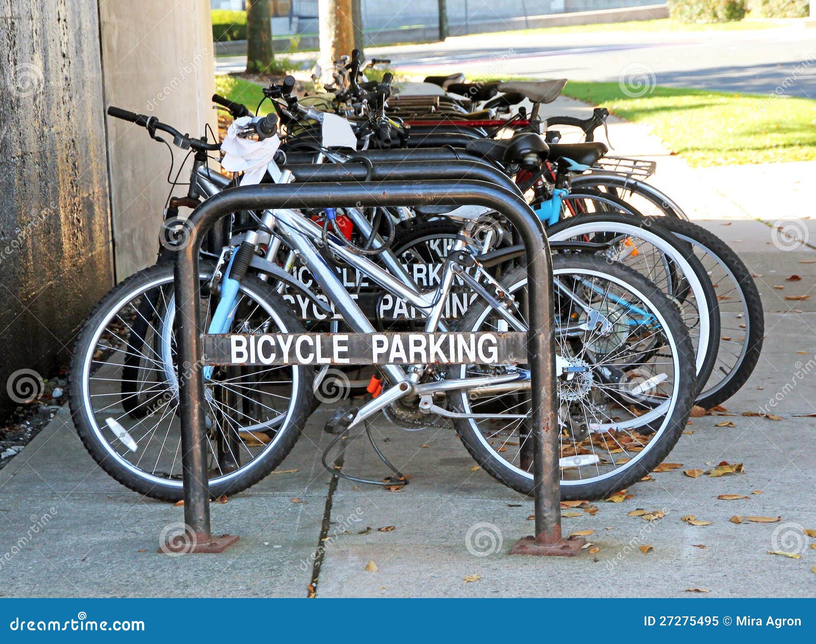 Bicycle Parking Rack stock image. Image of city, parking - 27275495