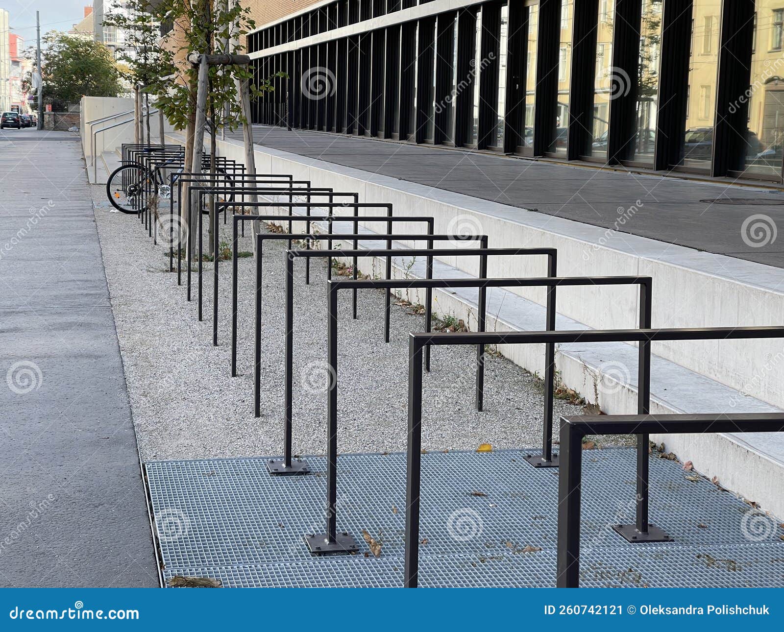 Bicycle Parking Space in the City Stock Image - Image of vacation ...