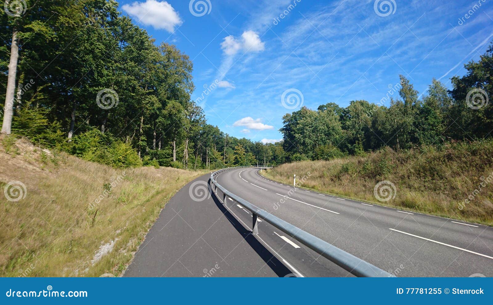 Bicycle path stock image. Image of vacation, blue, adventure - 77781255